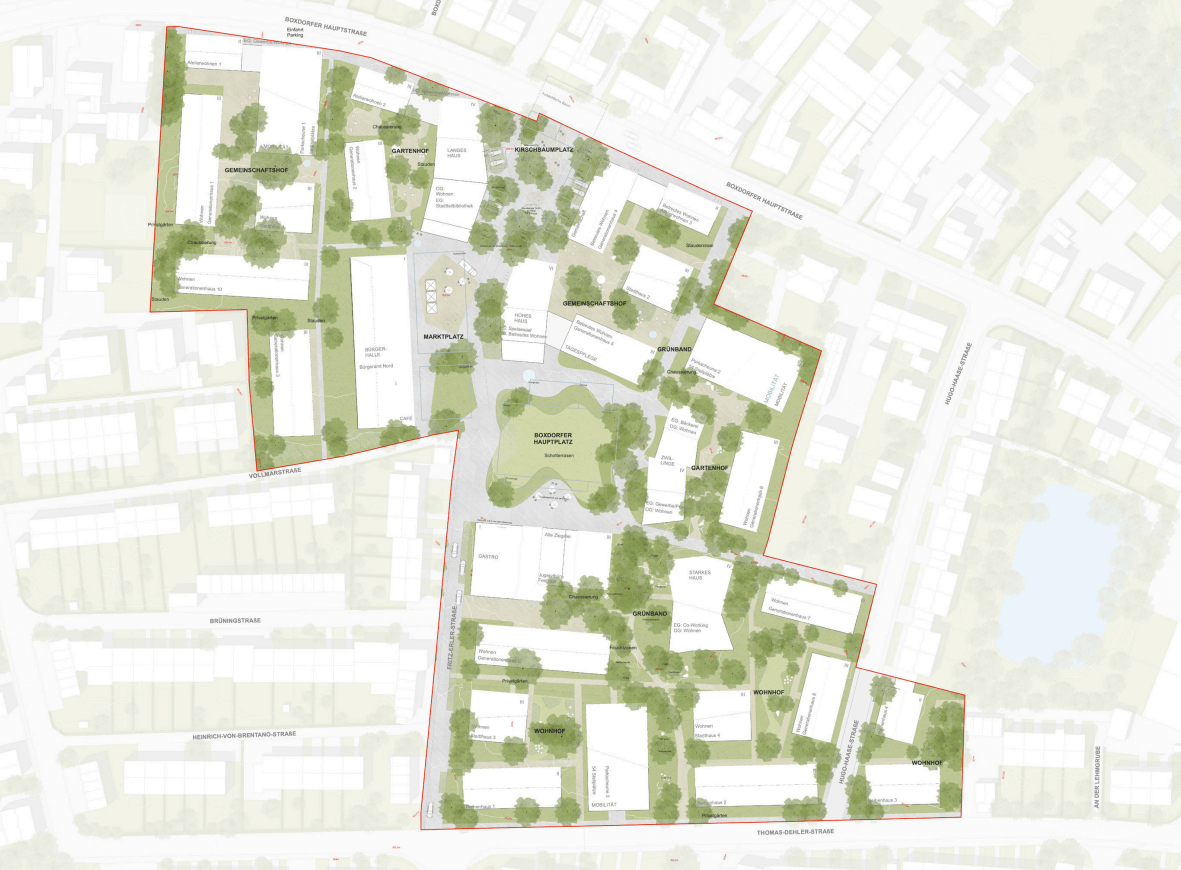Projektupdate Juli 2023 - Neue Mitte Boxdorf : Neue Mitte Boxdorf